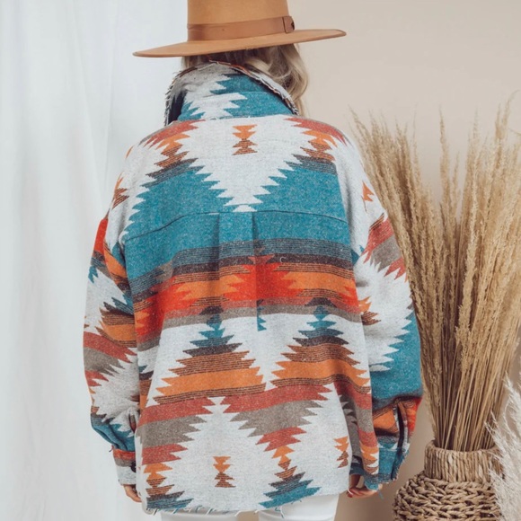 Shop Fig | Jackets & Coats | New Yellowstone Aztec Flannel Jacket ...